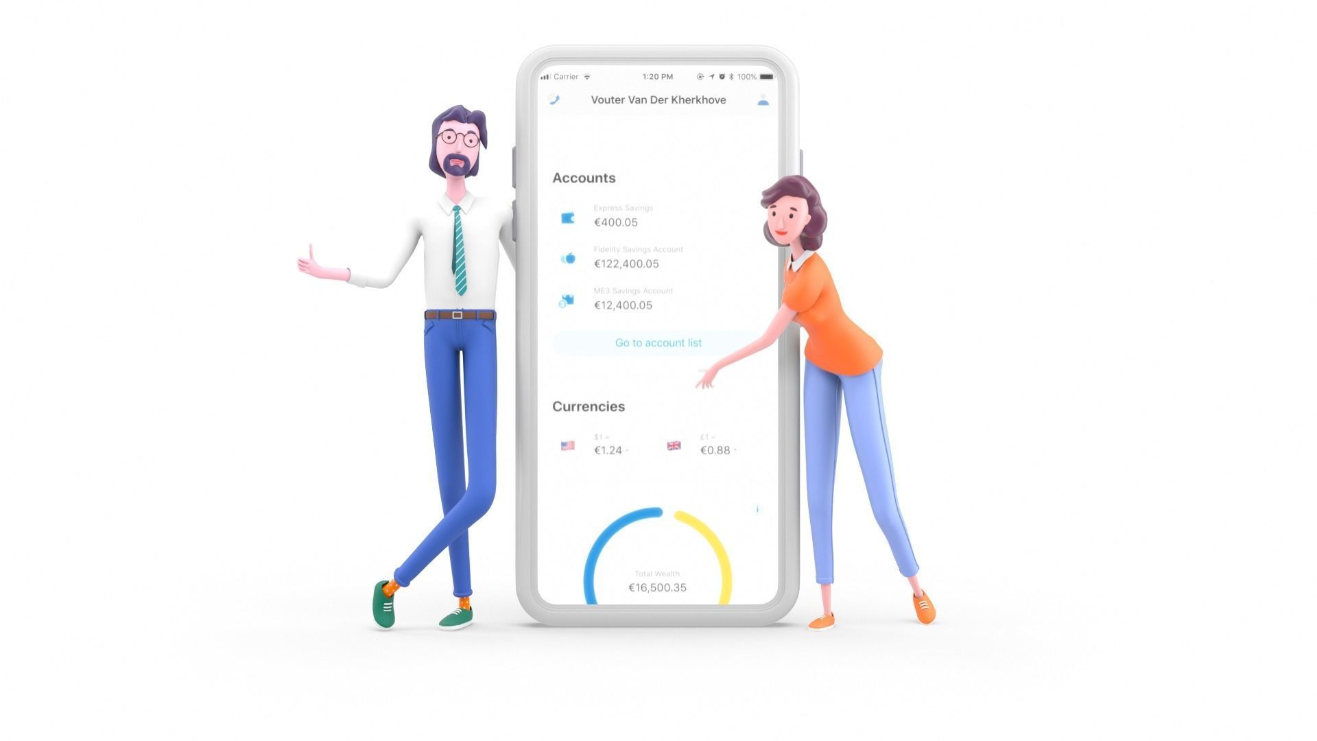 Cartoon character for website presentation 3D model animated rigged ...