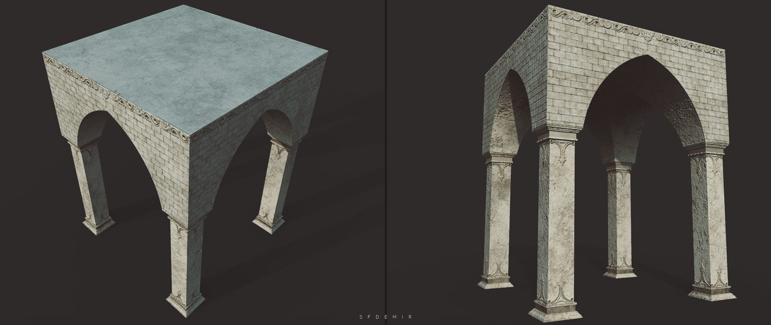 3D model Roman Arch Model VR / AR / low-poly | CGTrader