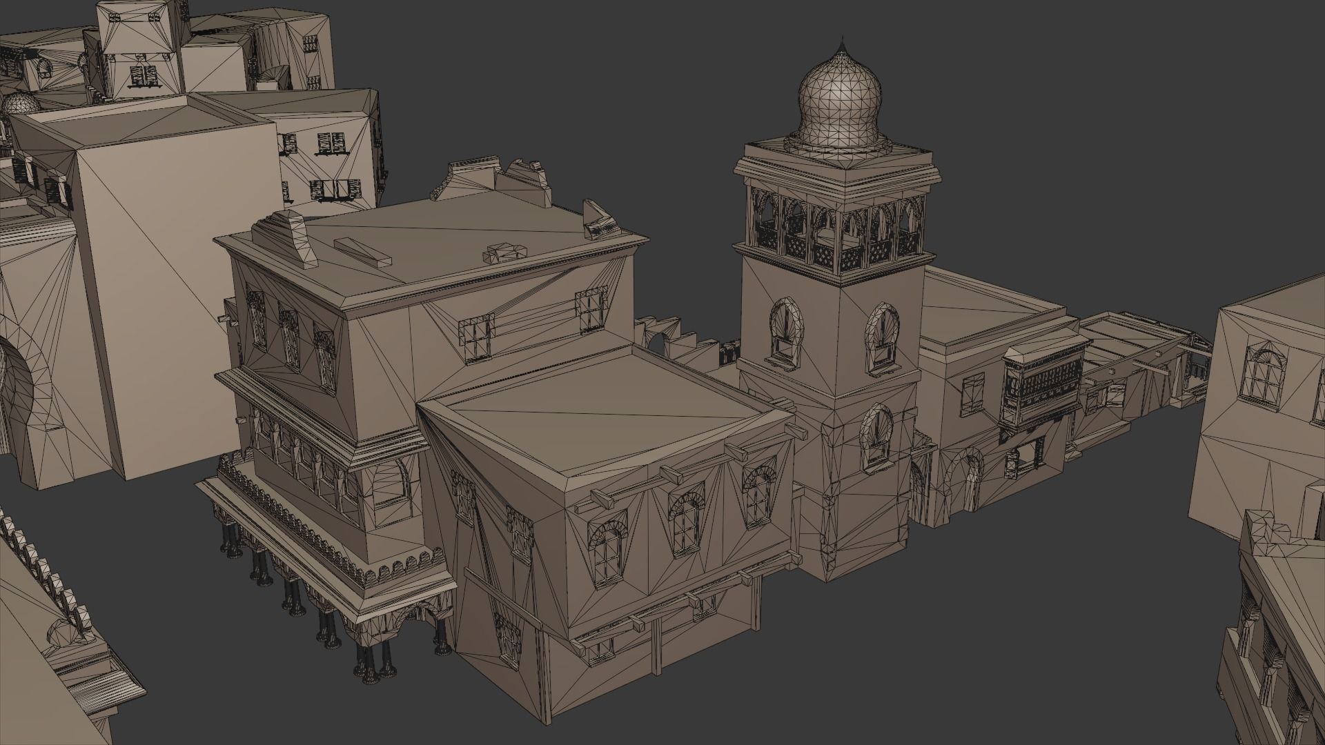 3D model ancient arabian buildings VR / AR / low-poly | CGTrader