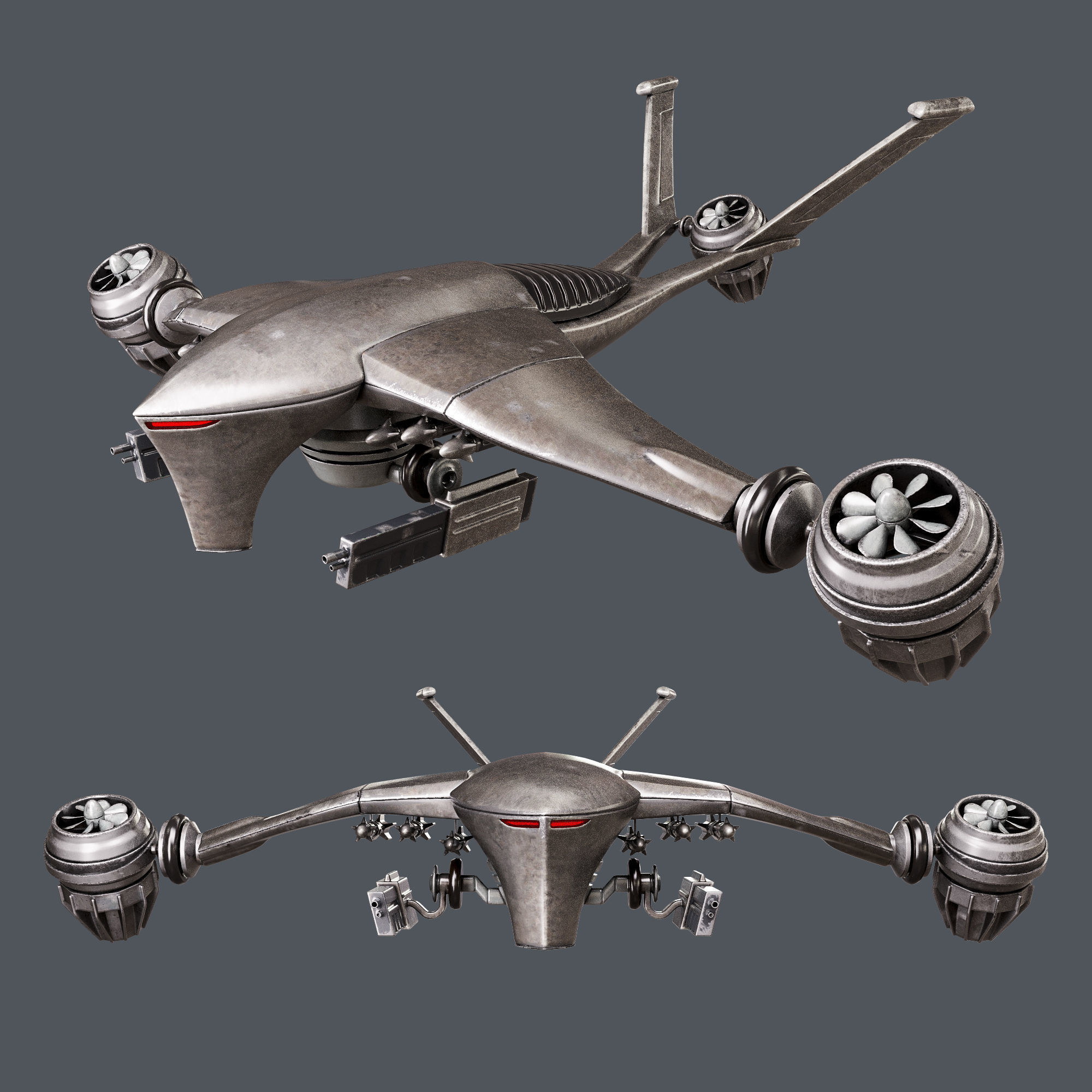 Hunter killer-drone 3D model | CGTrader