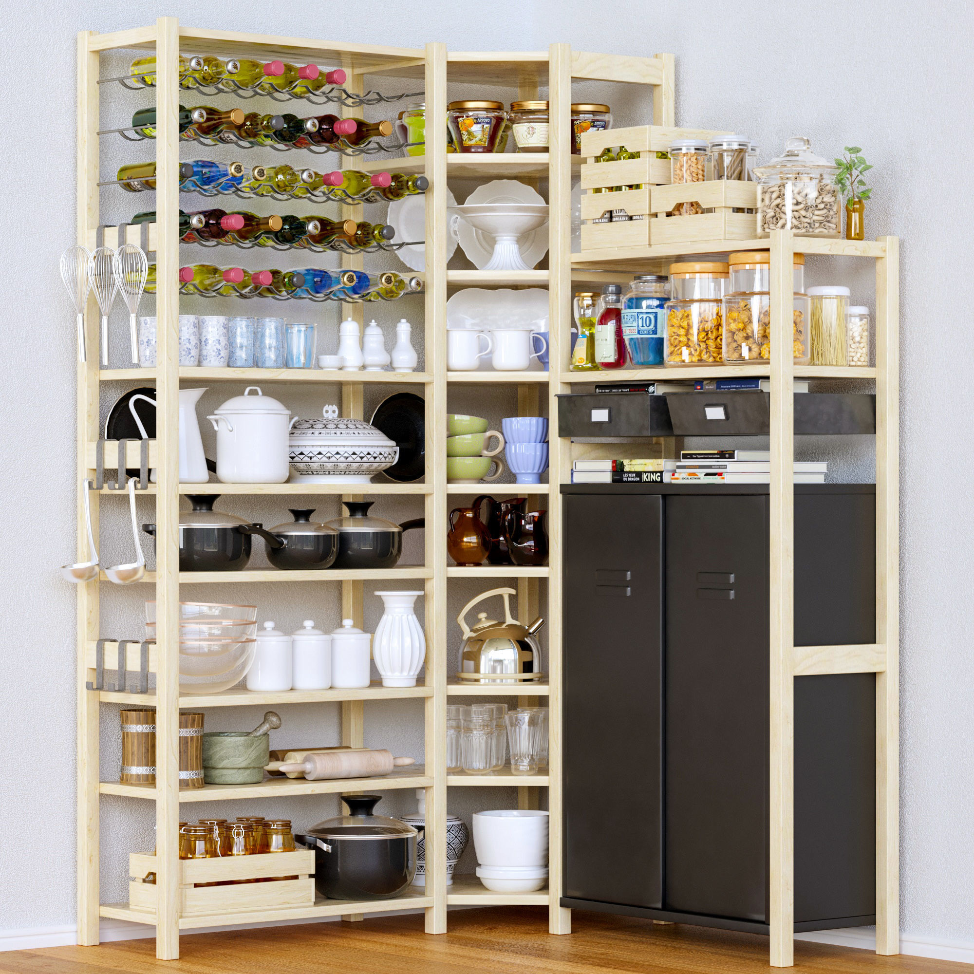 KitchenShelf kitchen with shelves 3D model | CGTrader