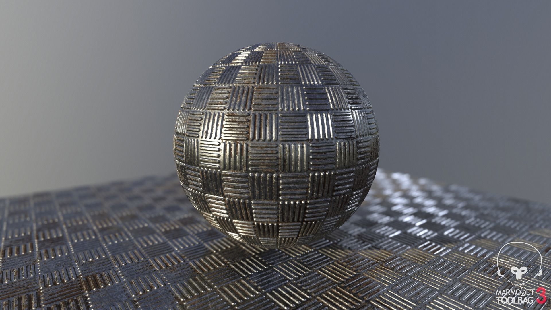 3D Metal platform texture and procedural substance