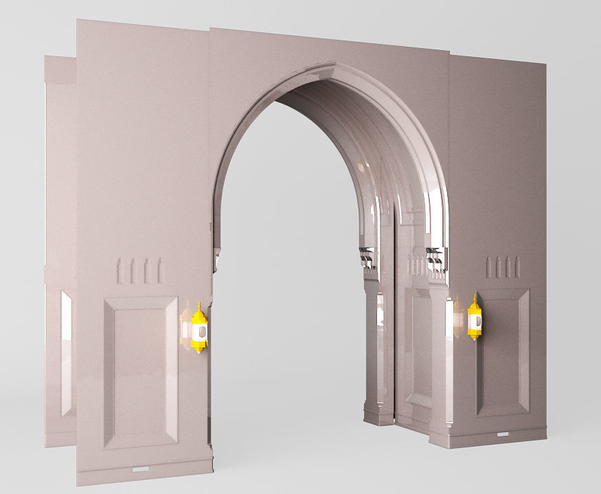 Islamic Gate 3D model | CGTrader