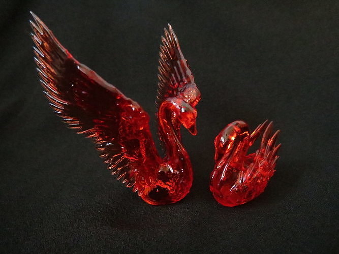 beautiful Swan 3D model 3D printable | CGTrader