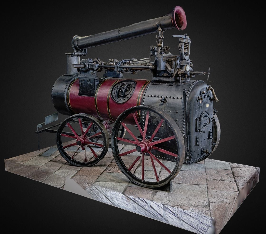 Steam machine - Portable engine photogrammetry scan 3D model | CGTrader