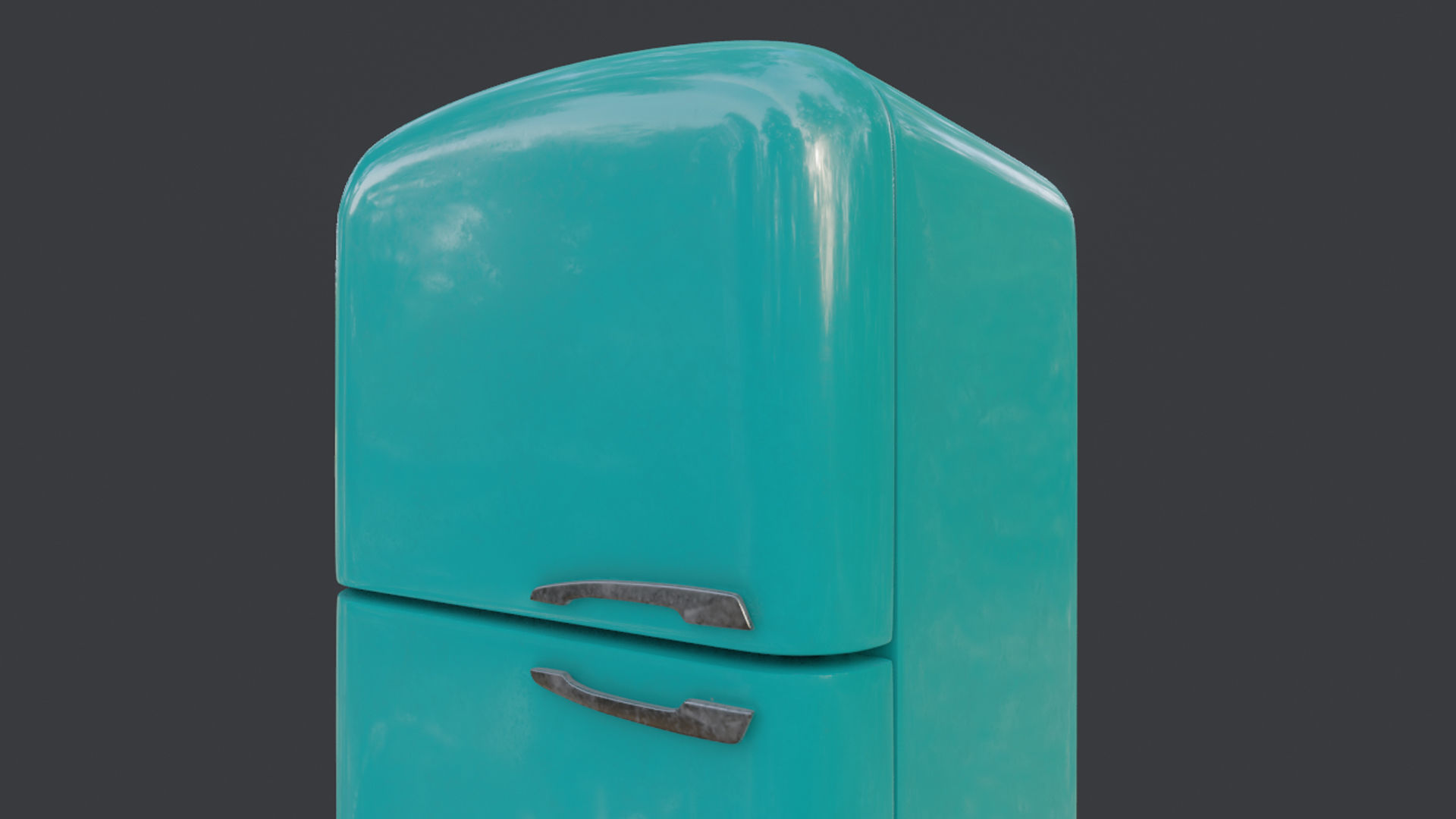 3D model Low Poly Refrigerator 3D model retro VR / AR / low-poly | CGTrader