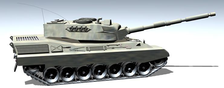 Leopard 1 Tank 3D Model .3ds .lwo .lw .lws - CGTrader.com