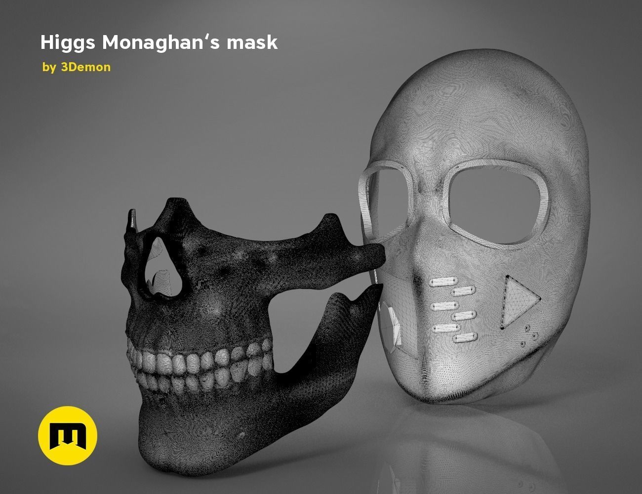 Higgs Monaghan Mask- Death Stranding 3D model 3D printable | CGTrader