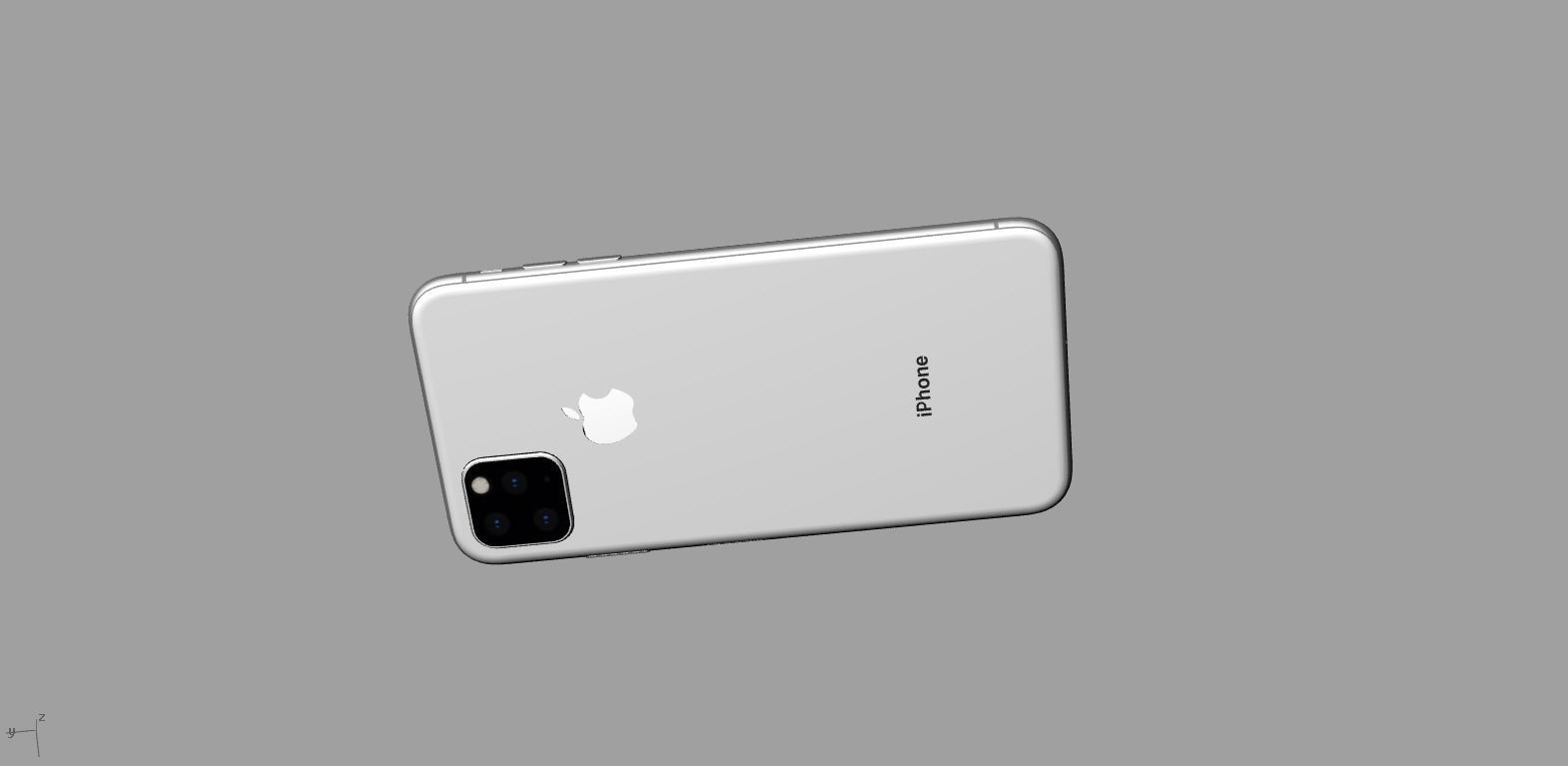 2019 iphone XI Max Silver 3D model 3D printable | CGTrader