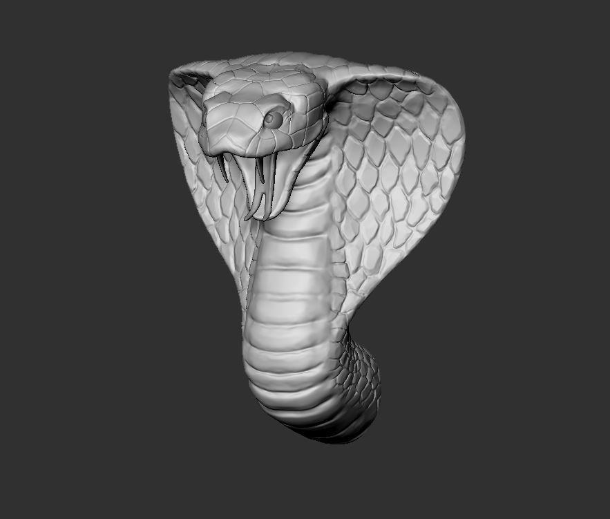 Cobra head 3D model 3D printable | CGTrader
