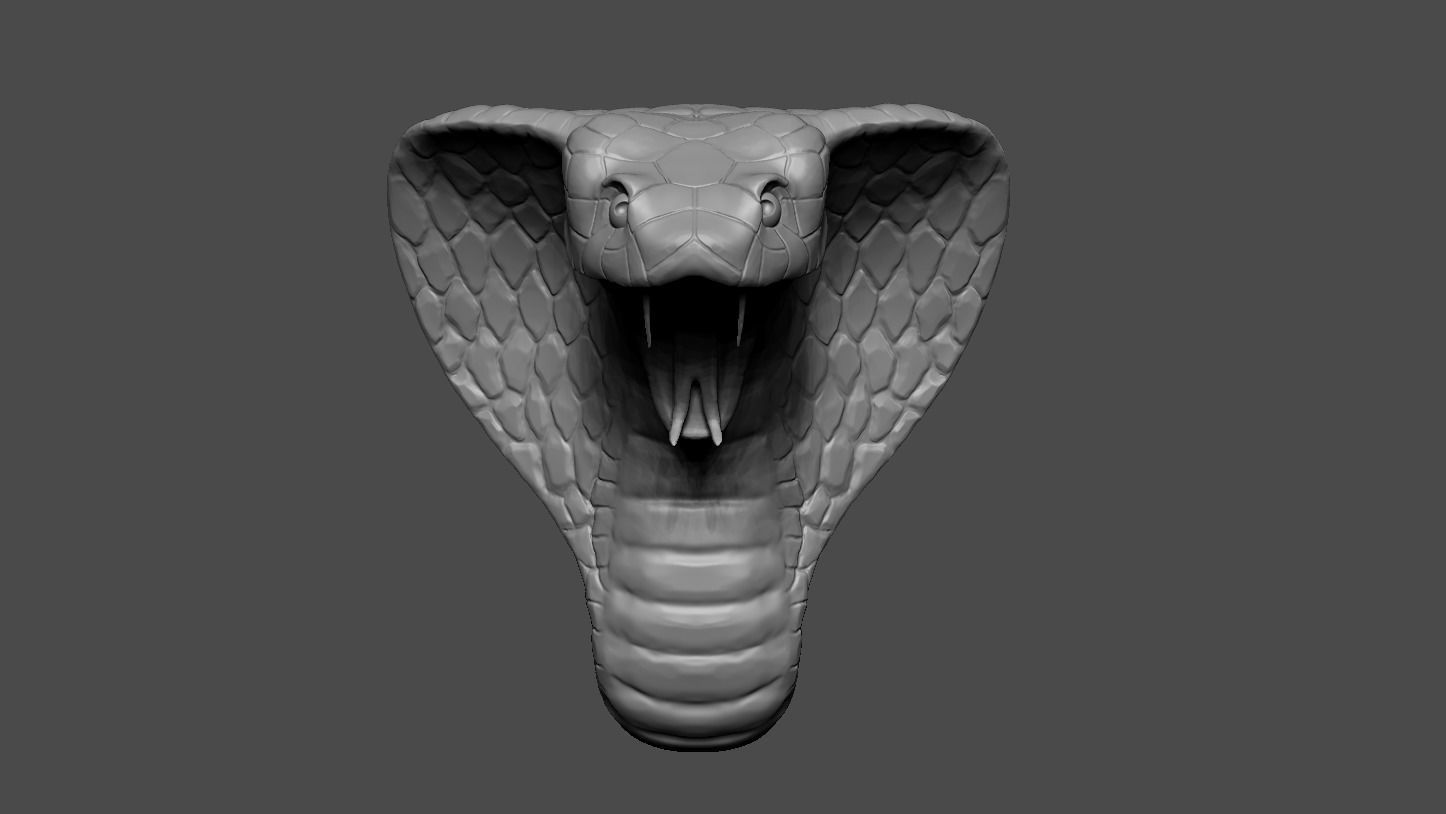 Cobra head 3D model 3D printable | CGTrader