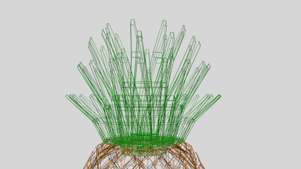 3D model Low Poly Cartoon Pineapple VR / AR / low-poly | CGTrader