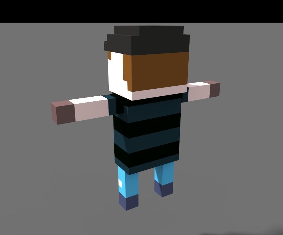 Lowpoly Rapper Boy 3D model | CGTrader