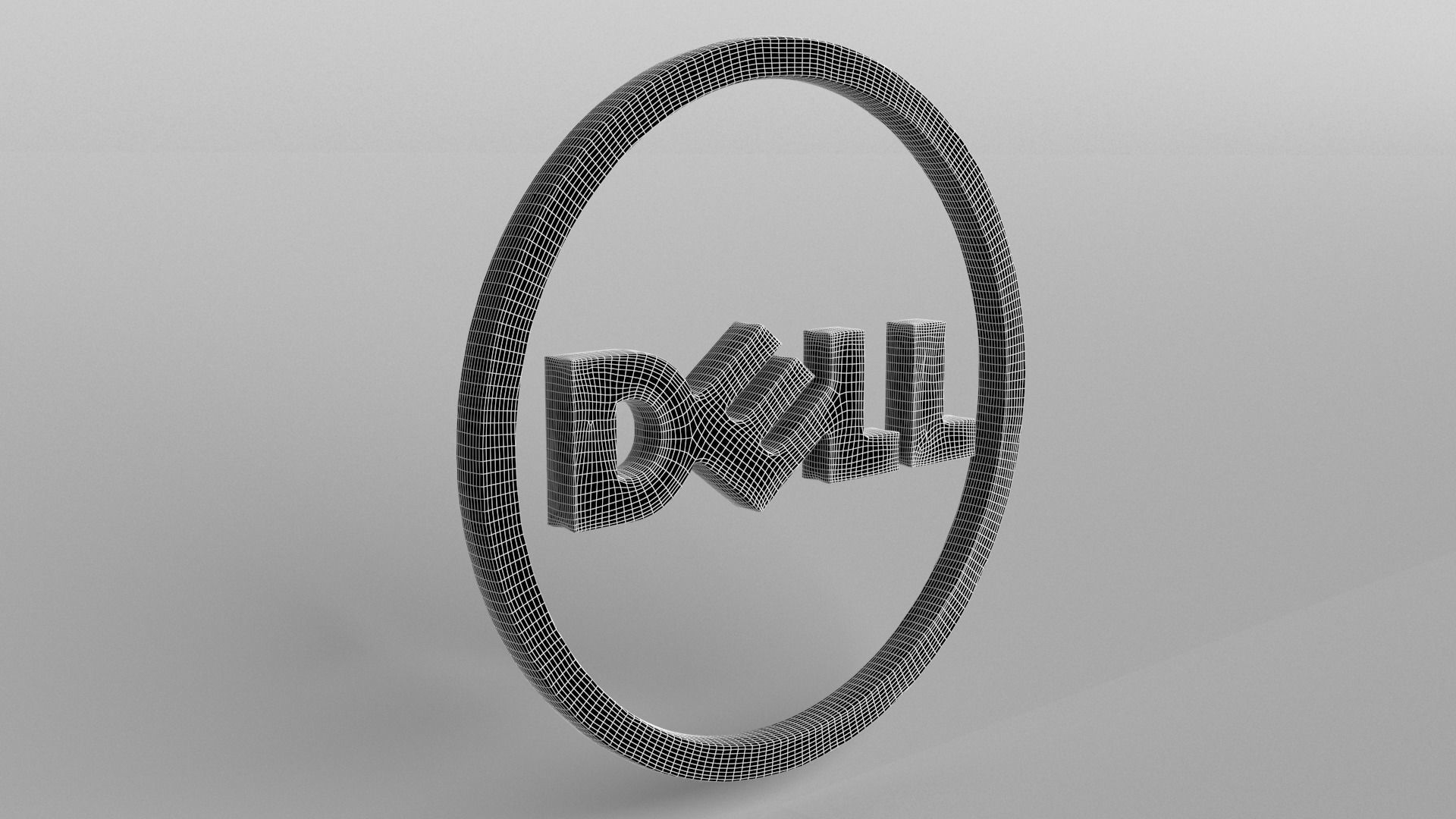 DELL Logo 04 free VR / AR / low-poly 3D model | CGTrader
