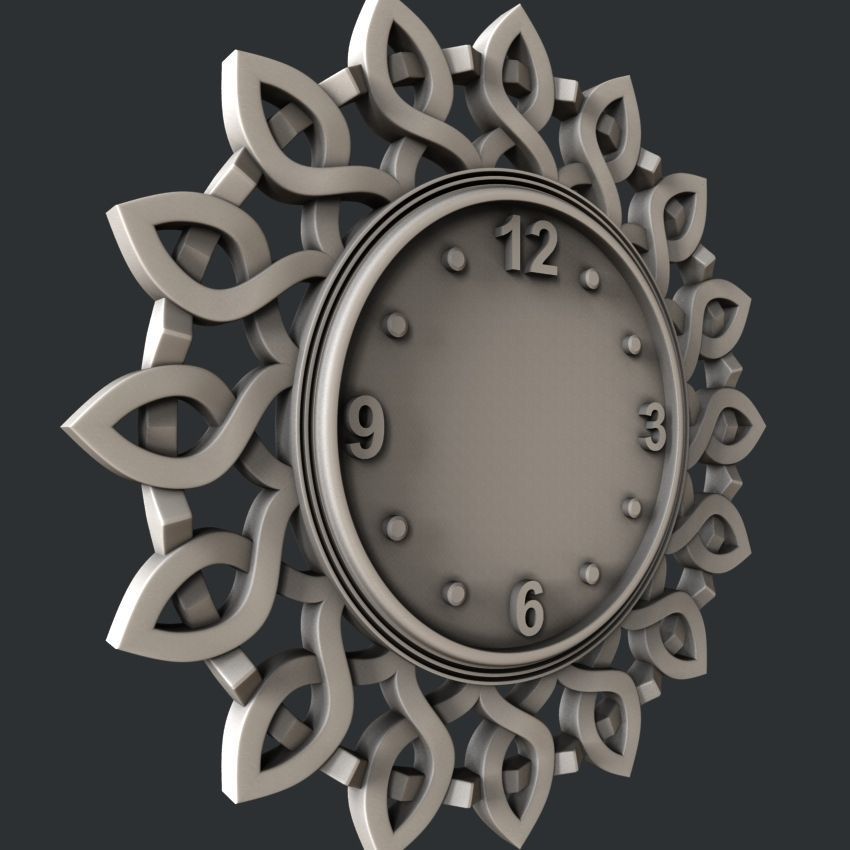 3d STL models for CNC router clocks C19 C20 C21 C22 3D model | CGTrader