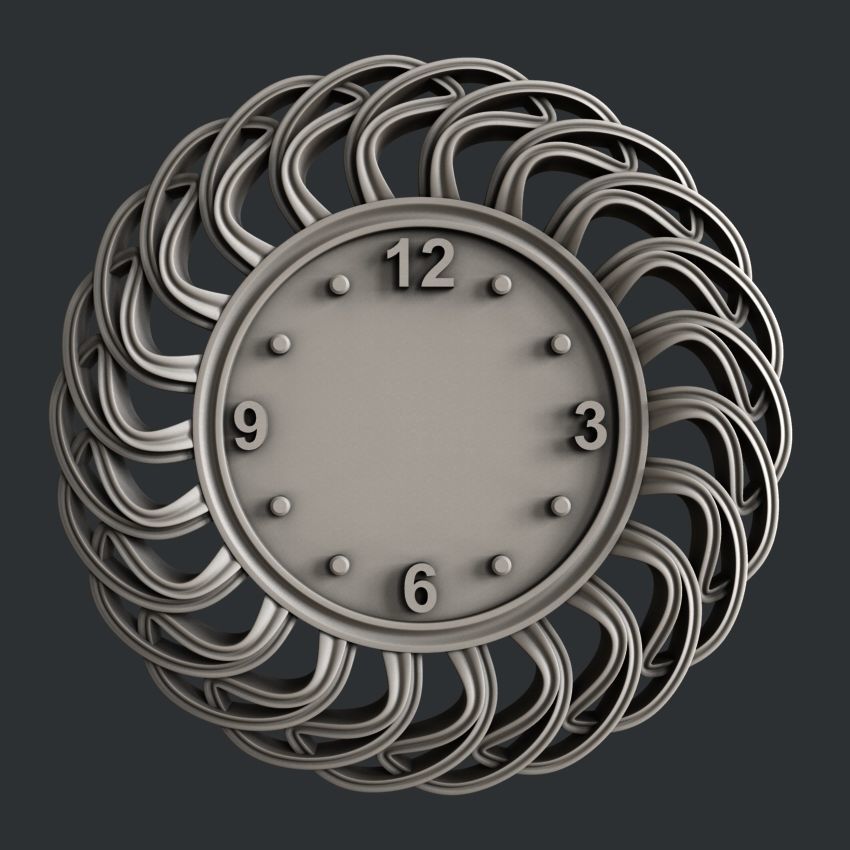3d STL models for CNC router clocks C19 C20 C21 C22 3D model | CGTrader