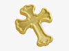 Golden cross 3D model | CGTrader