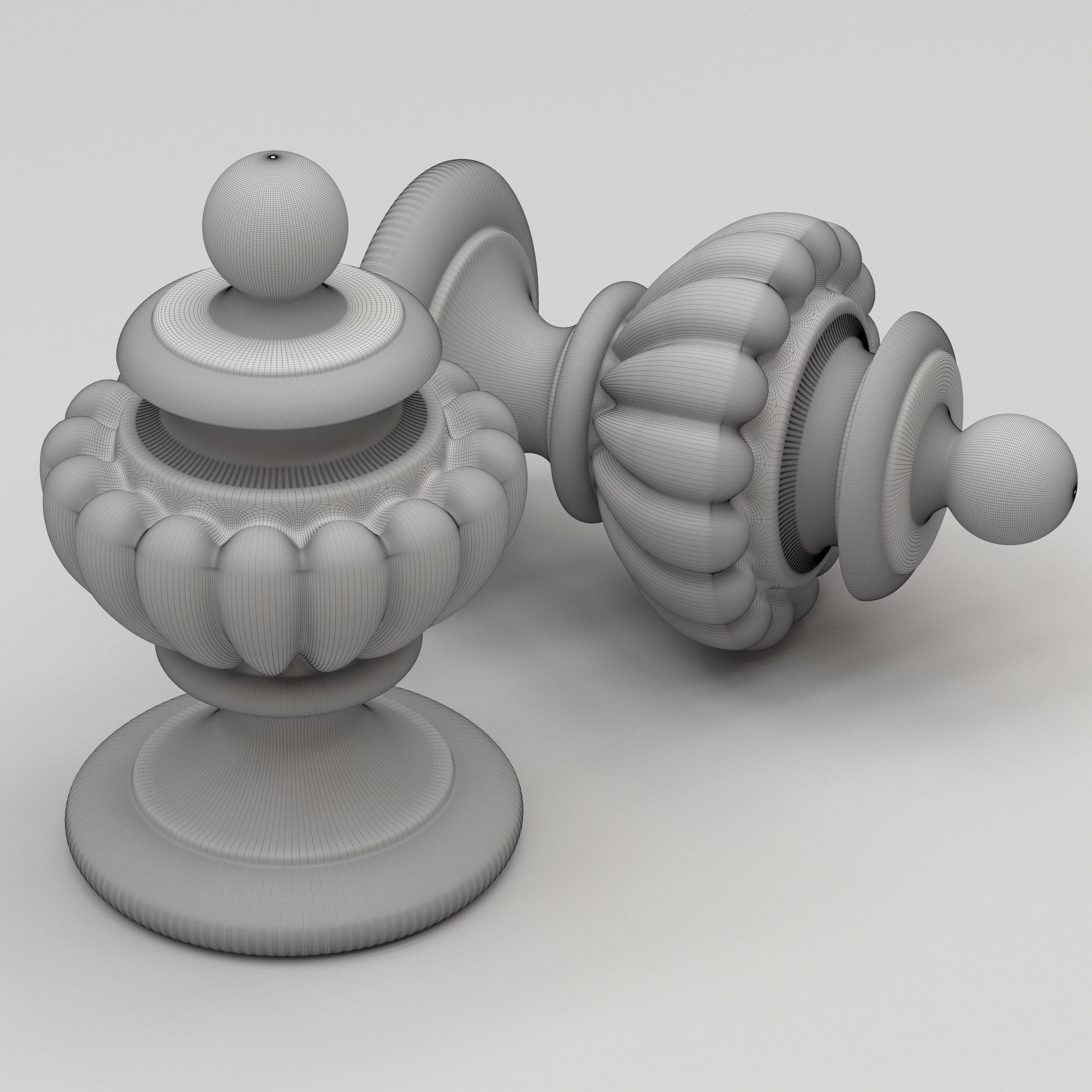 Carved Finial 3D model | CGTrader