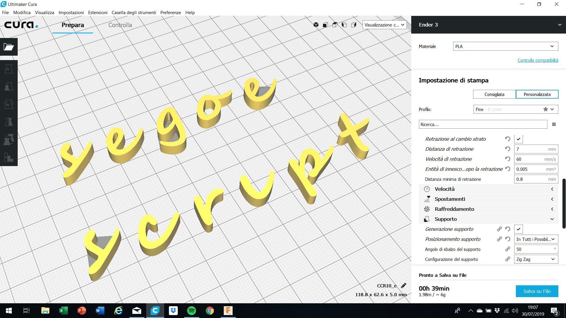 SEGOE SCRIPT font uppercase and lowercase 3D Letters STL FILE 3D model ...