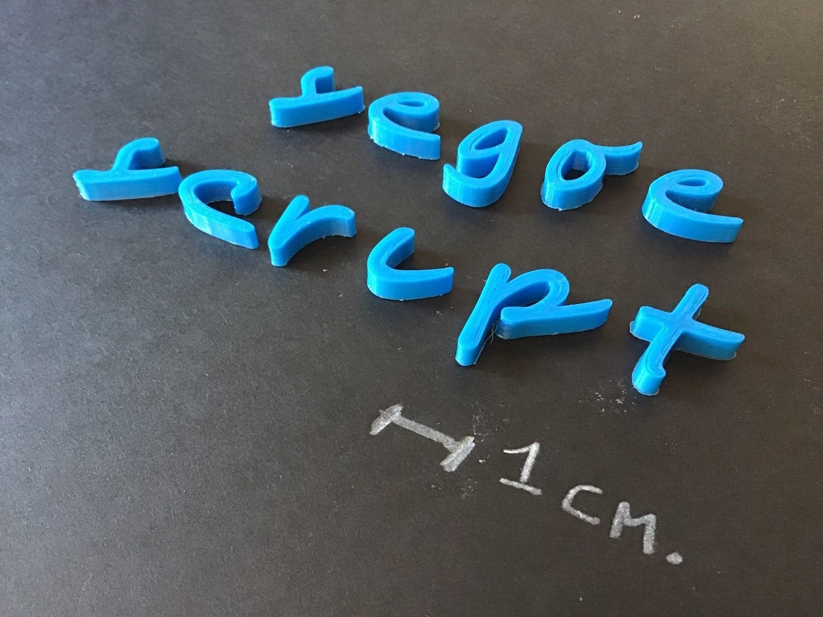 SEGOE SCRIPT font uppercase and lowercase 3D Letters STL FILE 3D model ...