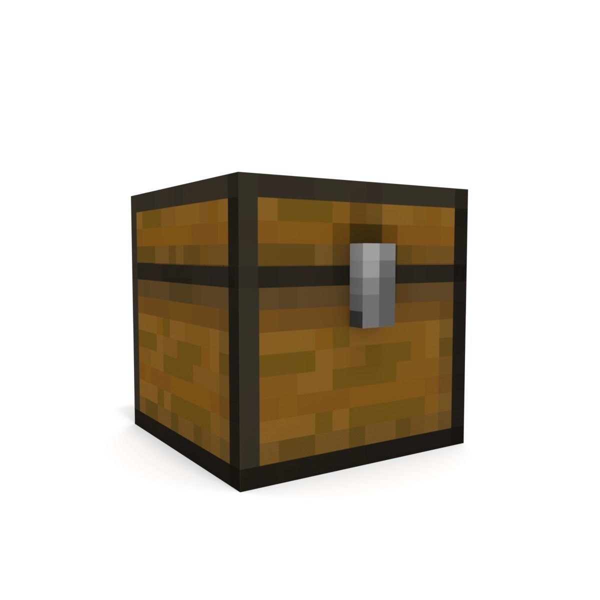 Minecraft Chest 3D model 3D printable | CGTrader