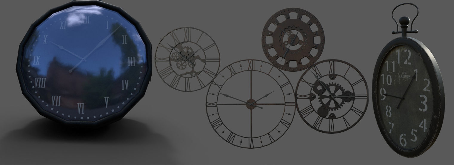 3D model Assorted Clocks VR / AR / low-poly | CGTrader