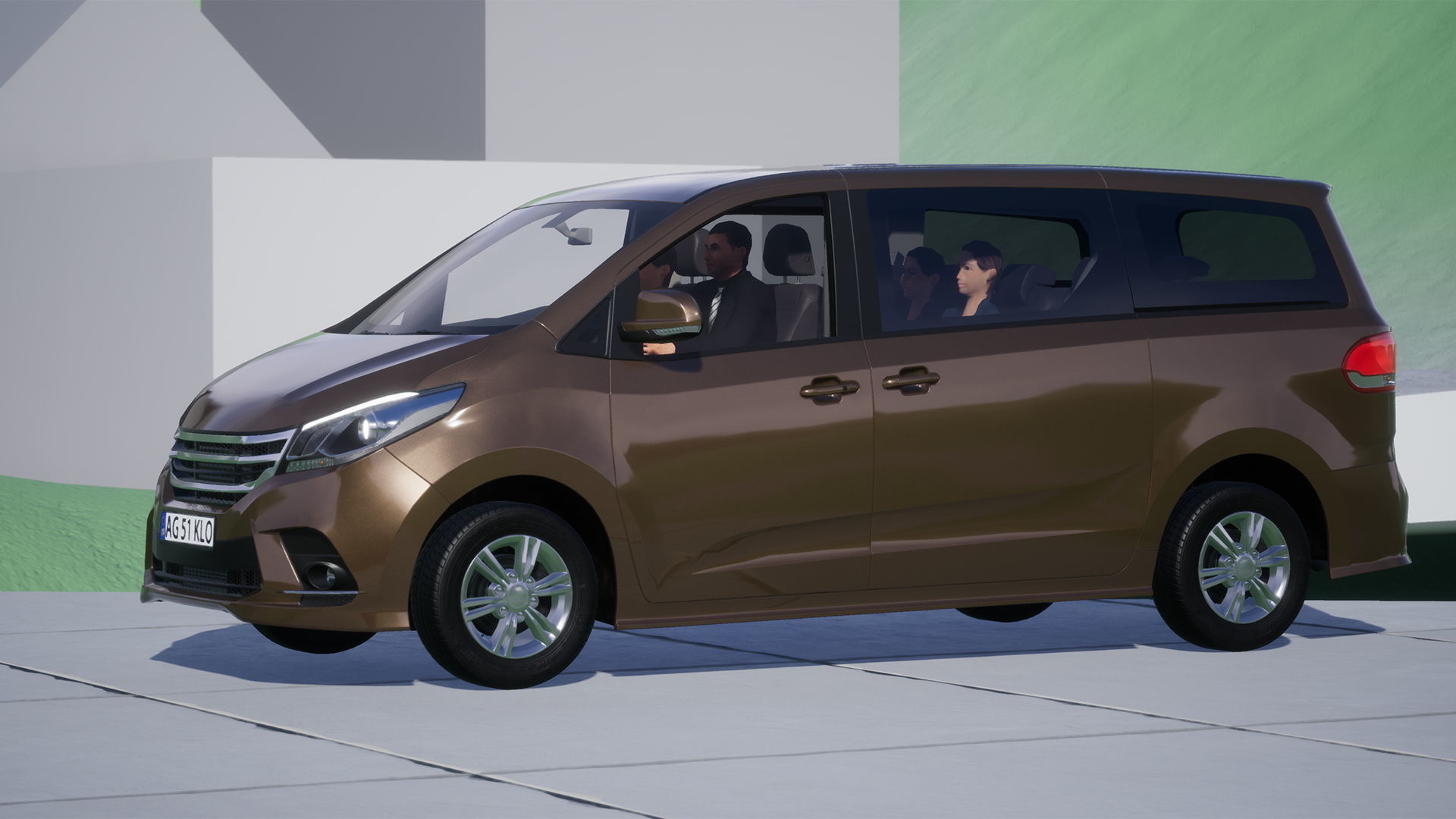 3D model Minivan Car VR / AR / low-poly rigged | CGTrader