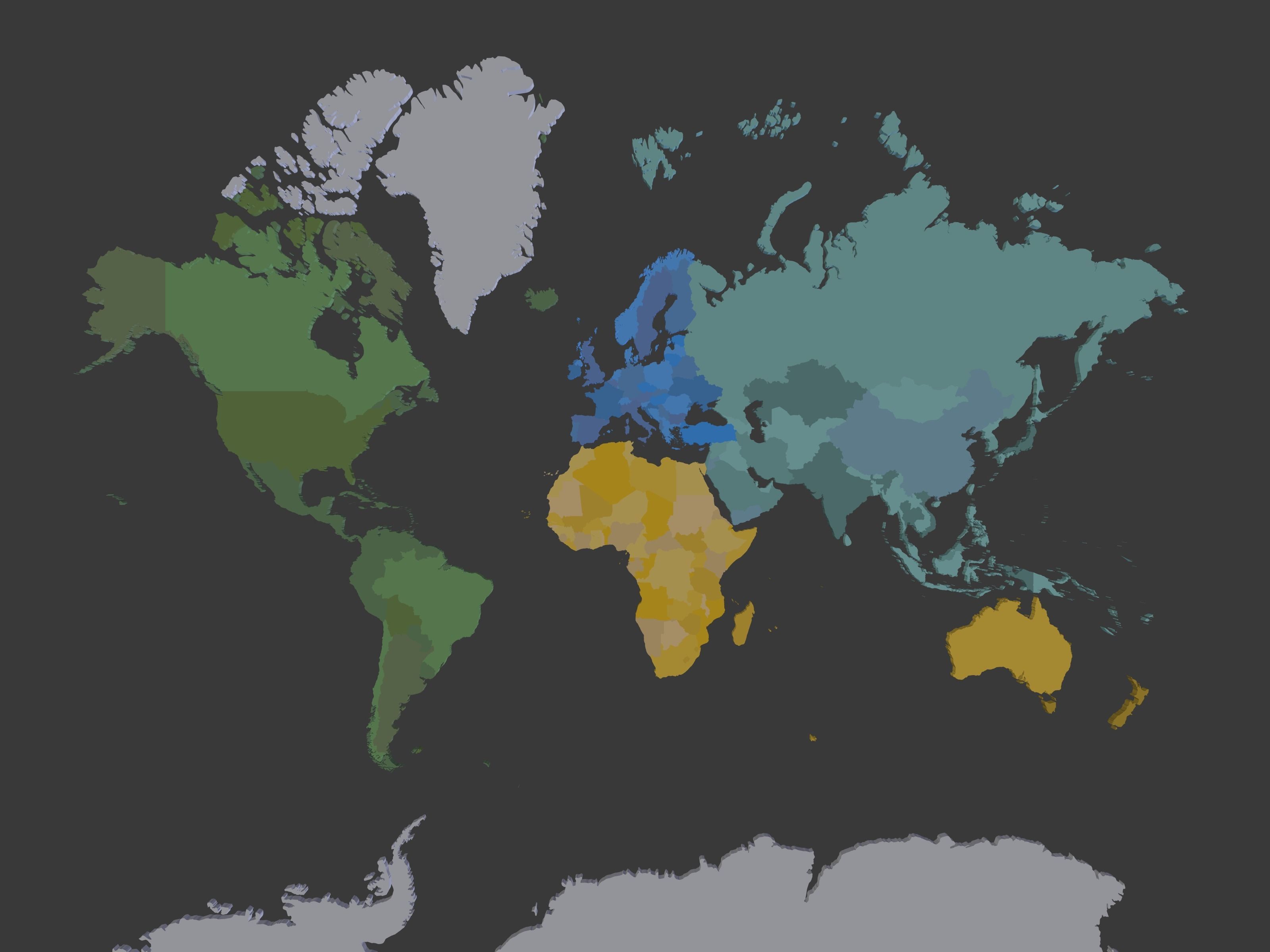 World Map 3D model | CGTrader