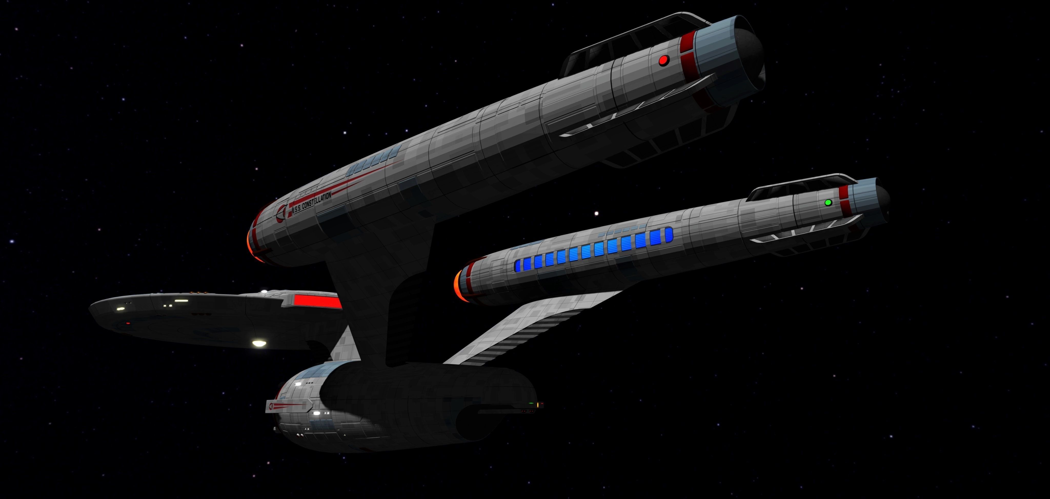 3D model STAR TREK - USS CONSTELLATION NCC-1017 VR / AR / low-poly ...