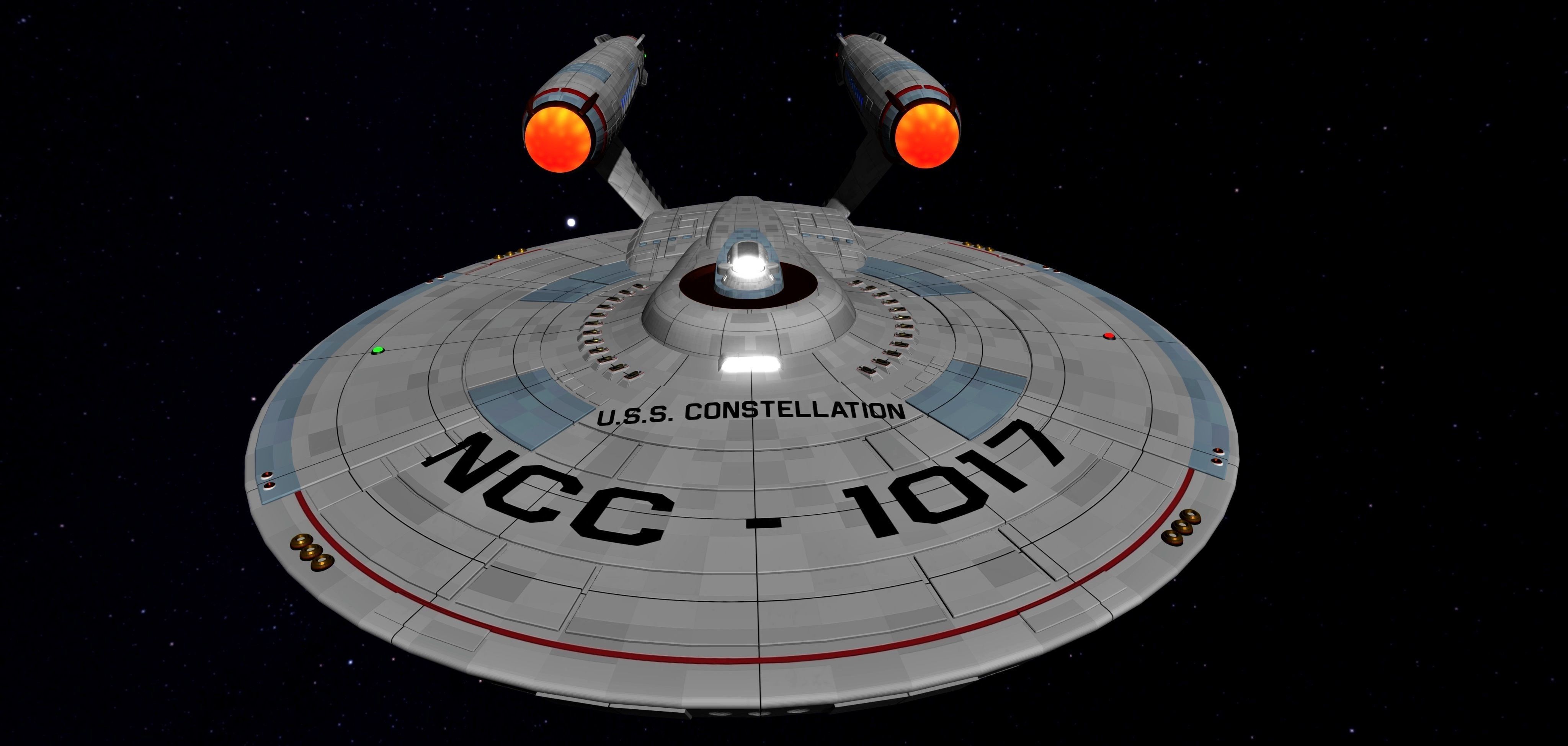 3D model STAR TREK - USS CONSTELLATION NCC-1017 VR / AR / low-poly ...