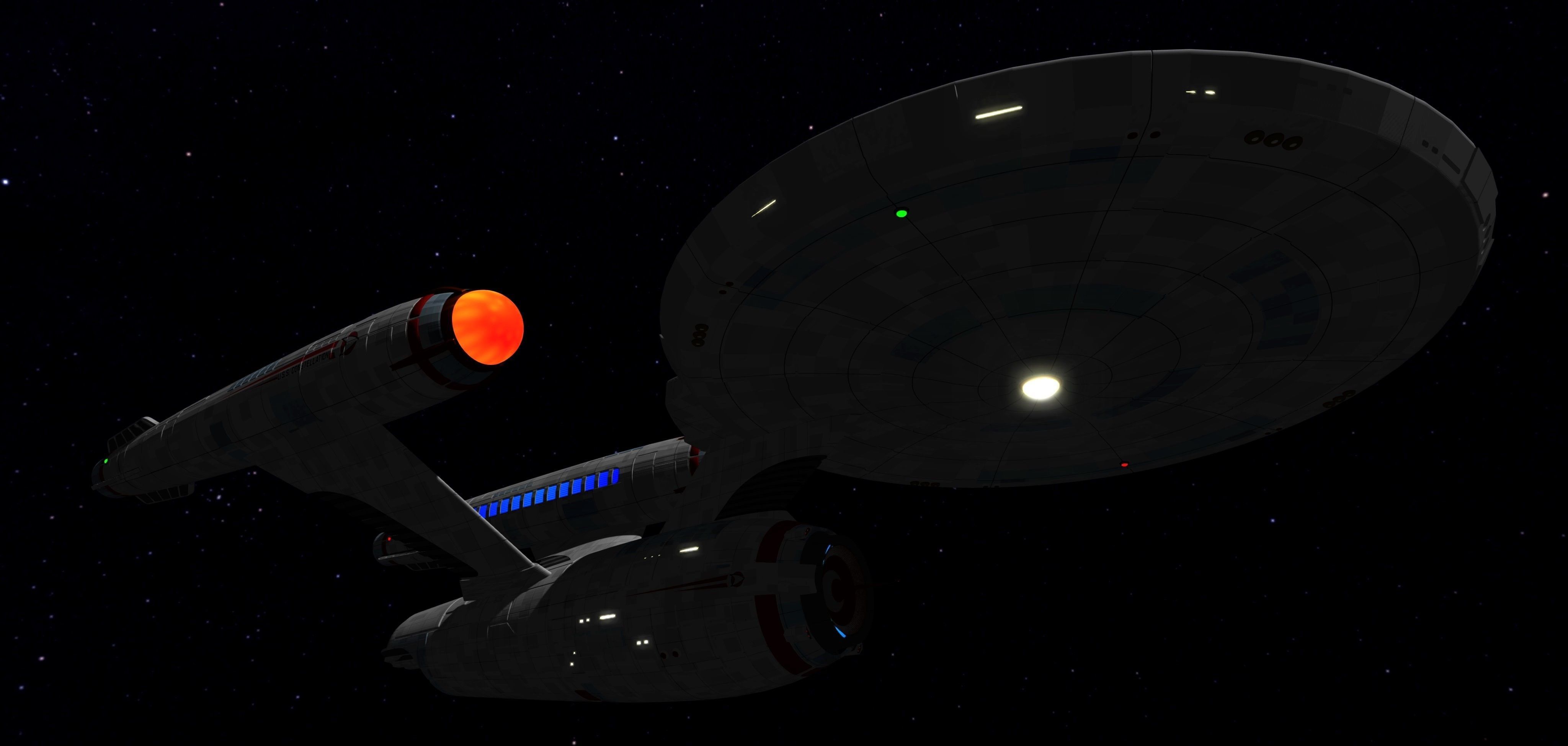 3D model STAR TREK - USS CONSTELLATION NCC-1017 VR / AR / low-poly ...