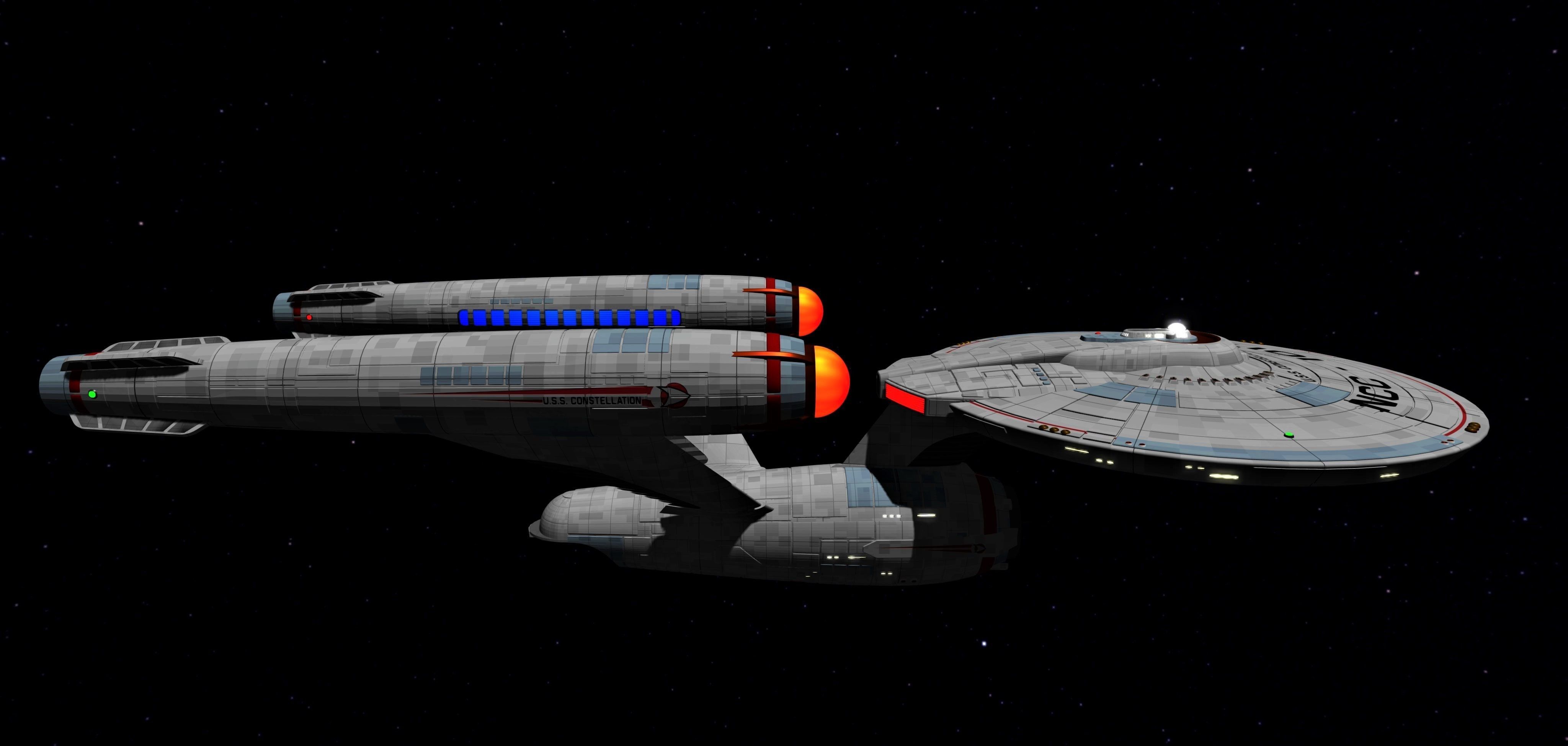 3D model STAR TREK - USS CONSTELLATION NCC-1017 VR / AR / low-poly ...