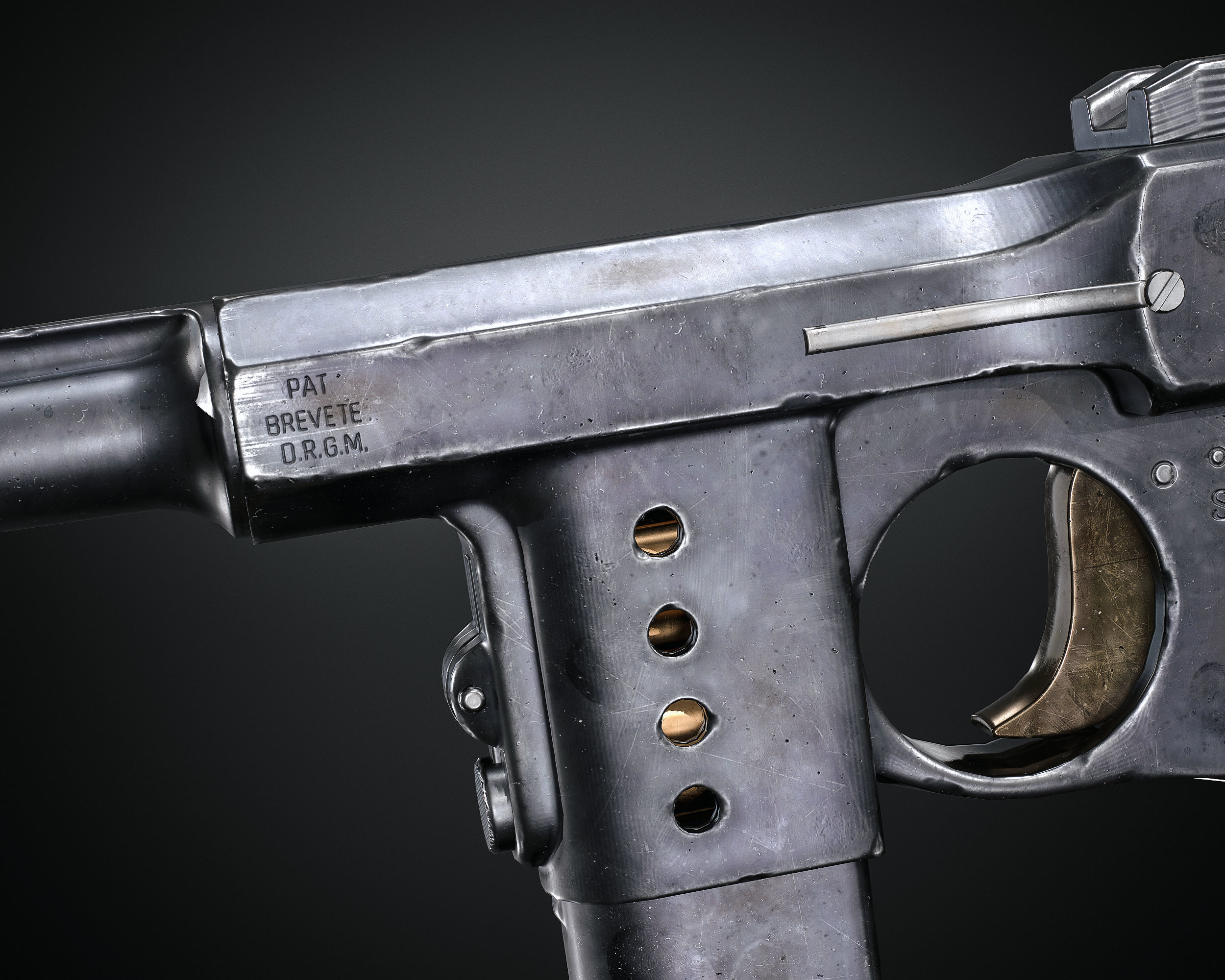 3D model Bergmann Simplex Pistol VR / AR / low-poly | CGTrader