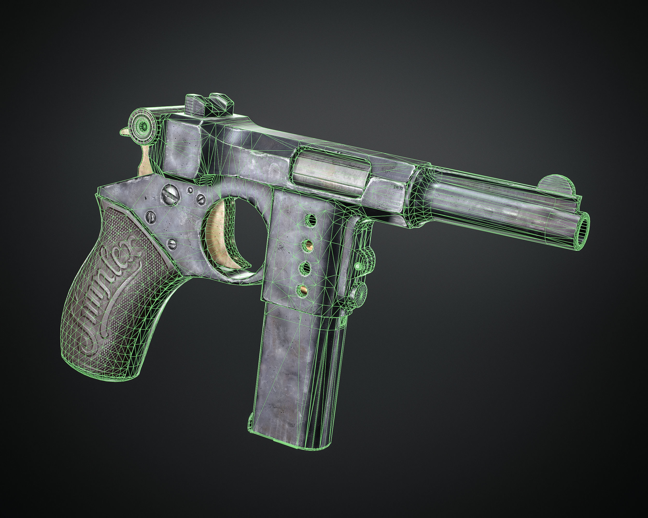 3D model Bergmann Simplex Pistol VR / AR / low-poly | CGTrader