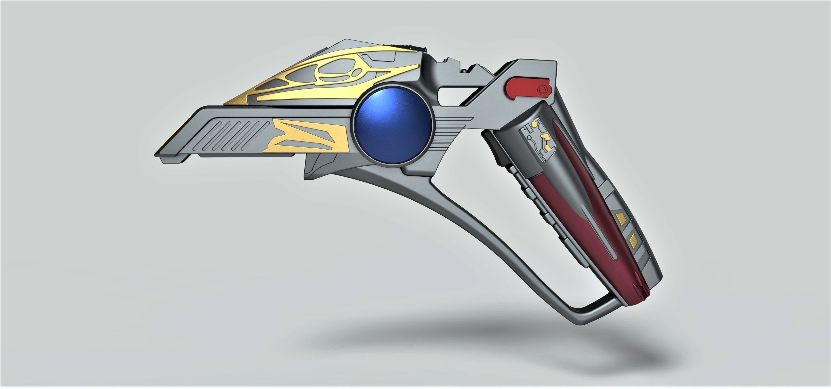 Hirogen Energy Pistol from Star Trek Voyager 3D model 3D printable ...