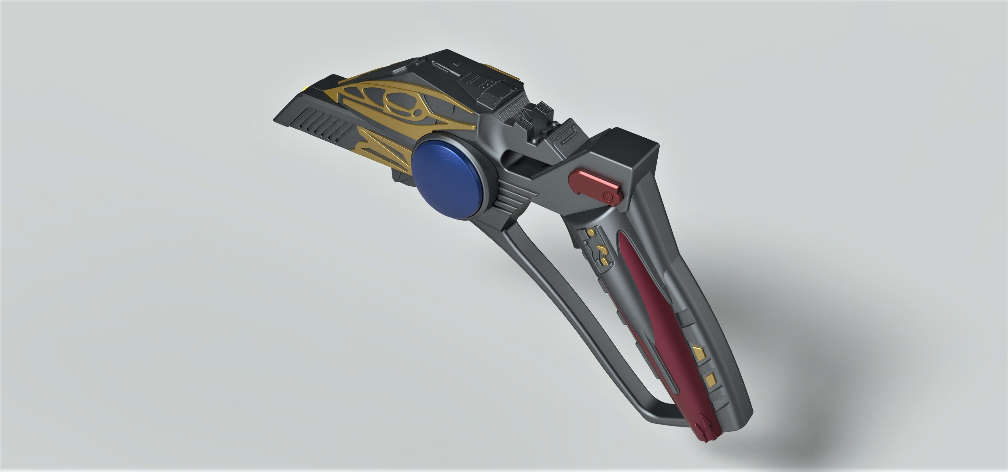 Hirogen Energy Pistol from Star Trek Voyager 3D model 3D printable ...