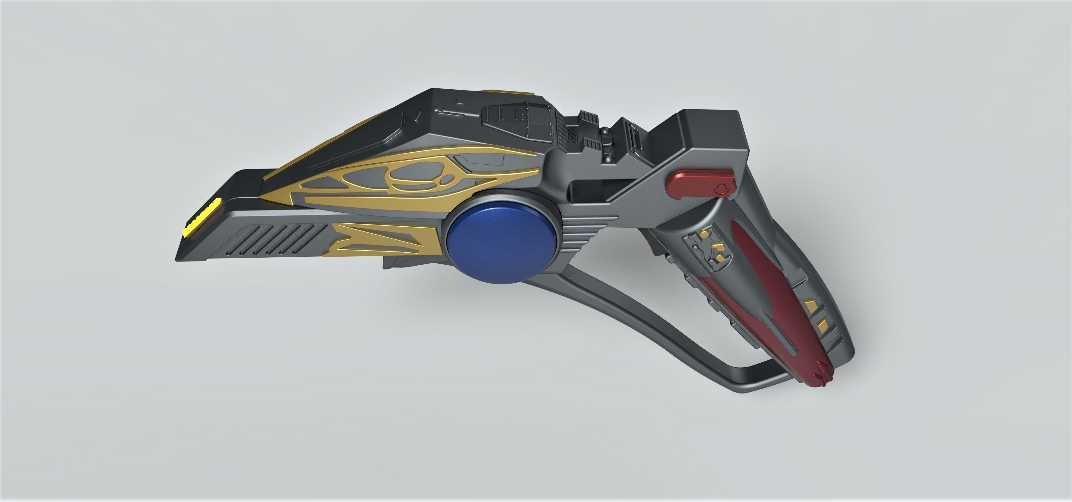 Hirogen Energy Pistol from Star Trek Voyager 3D model 3D printable ...