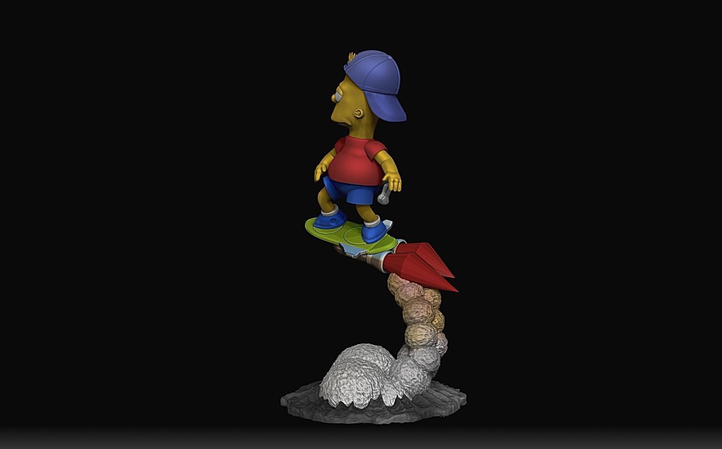 simpsons bart 3D model 3D printable | CGTrader