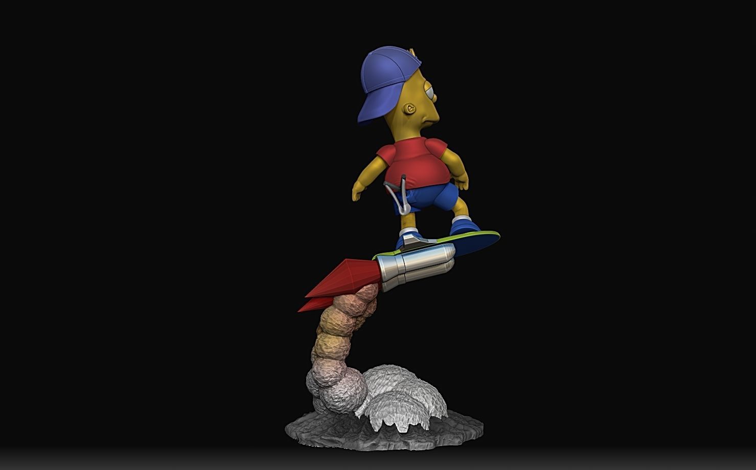 simpsons bart 3D model 3D printable | CGTrader