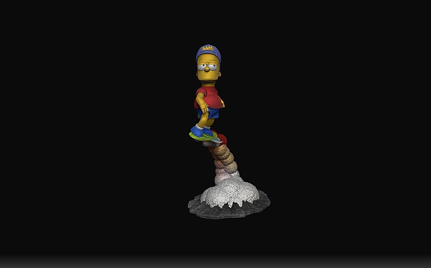 simpsons bart 3D model 3D printable | CGTrader
