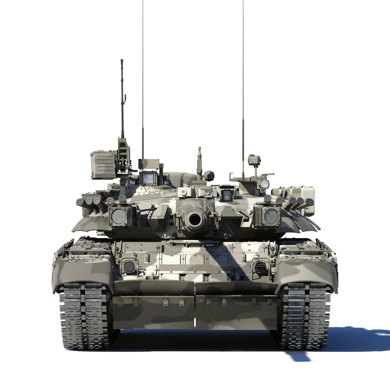 T-80UK military tank 3D model animated | CGTrader
