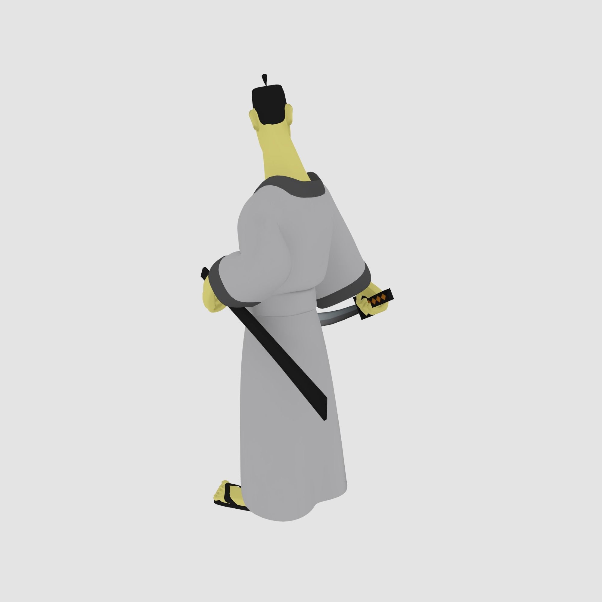Samurai Jack 3D Model Only 3D model rigged | CGTrader