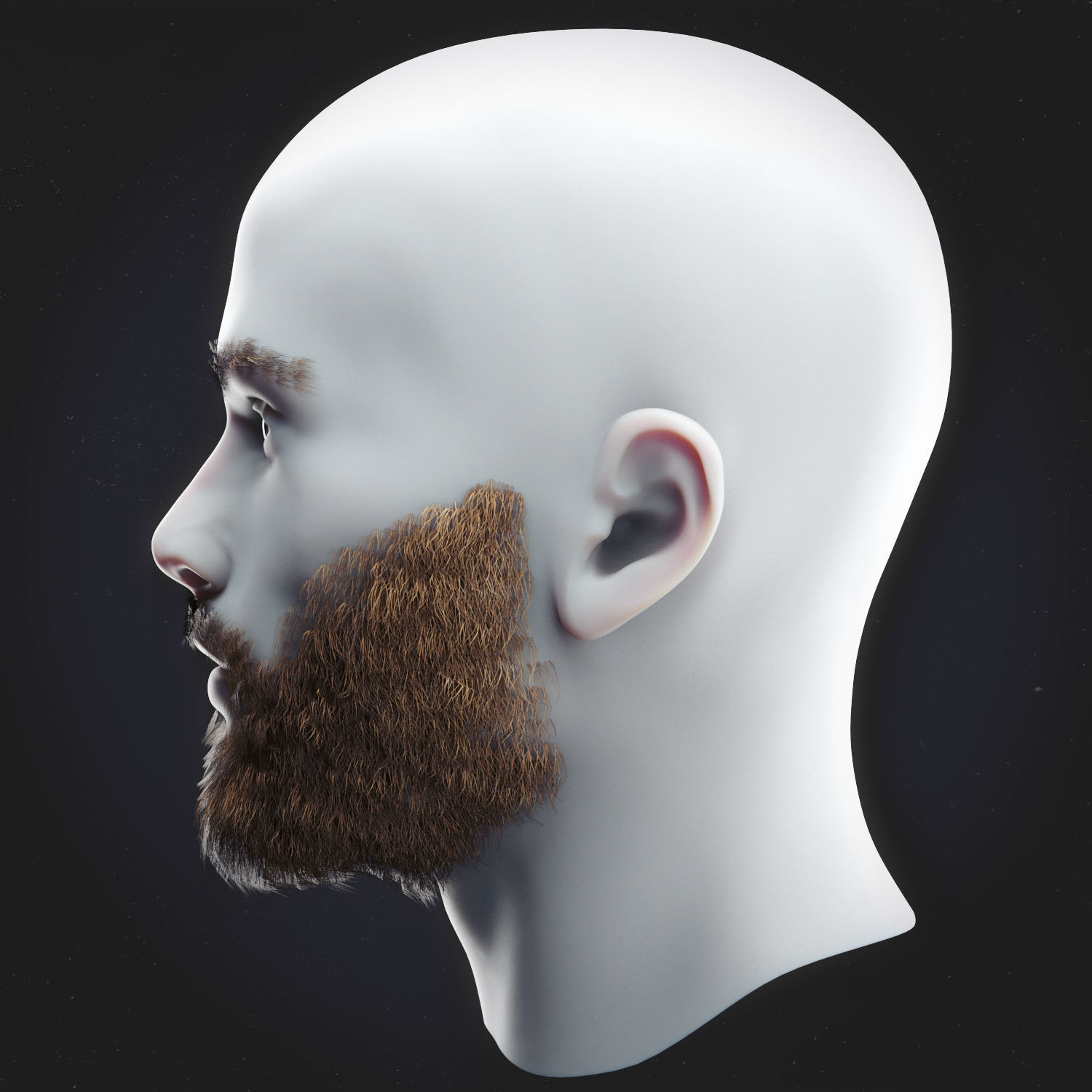 3D model Beard Low Poly VR / AR / low-poly | CGTrader