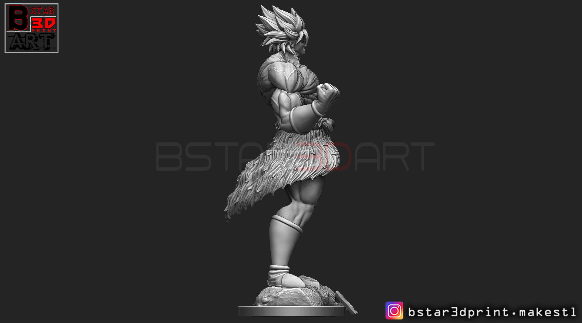 Broly version 01 - from Broly movie 2019 3D model 3D printable | CGTrader