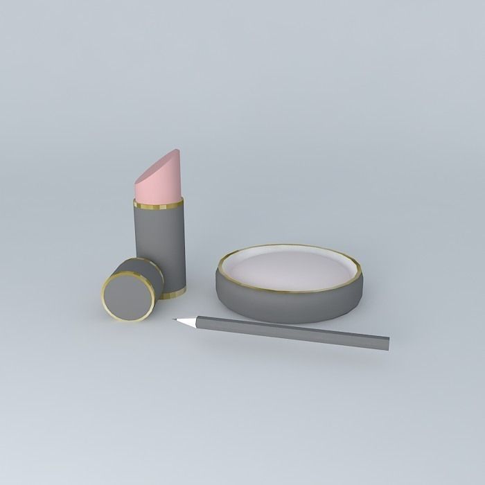 Makeup Set Maquilage Maquillage free 3D model | CGTrader