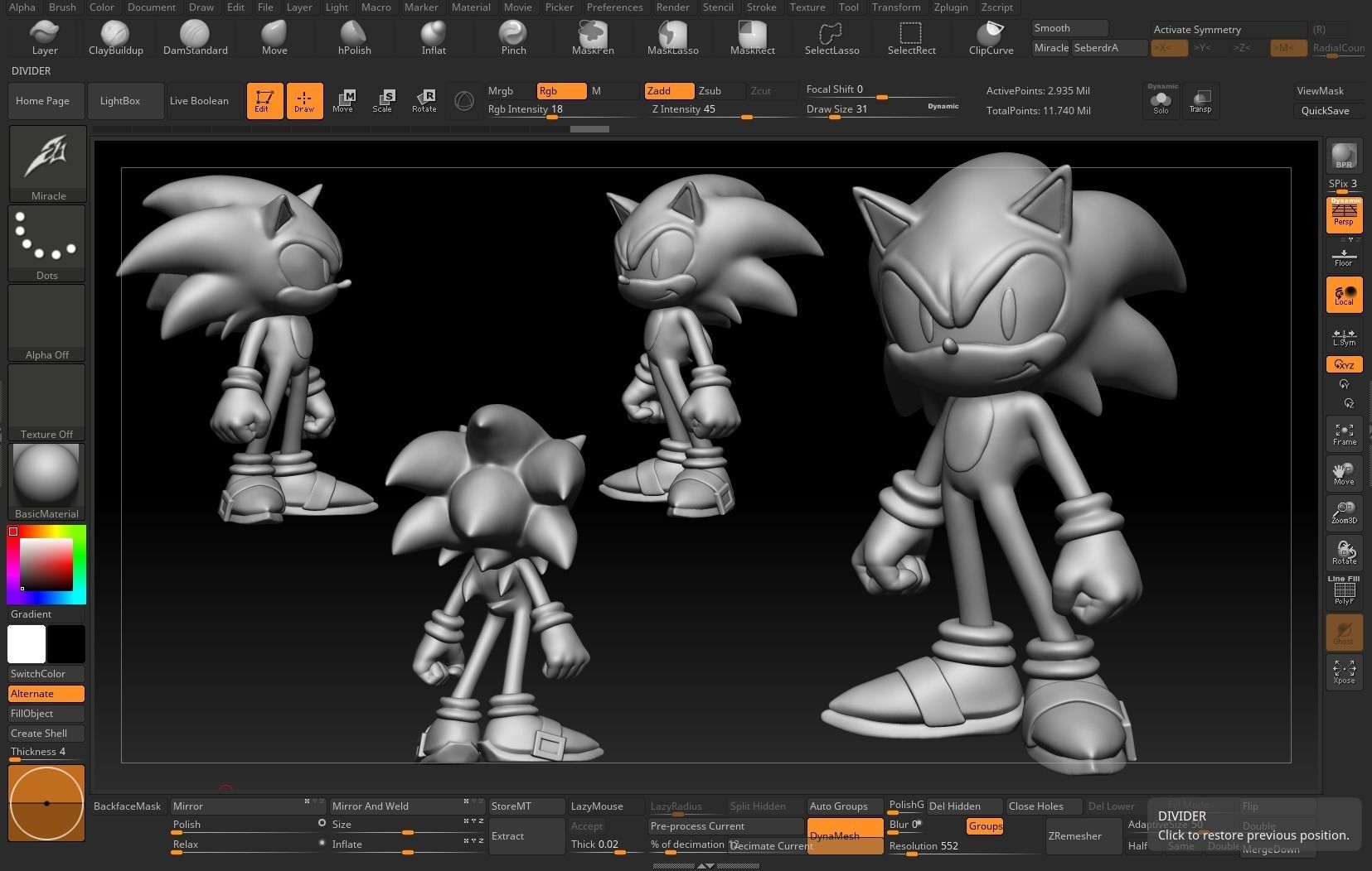 The Blue Runner 3D model 3D printable | CGTrader