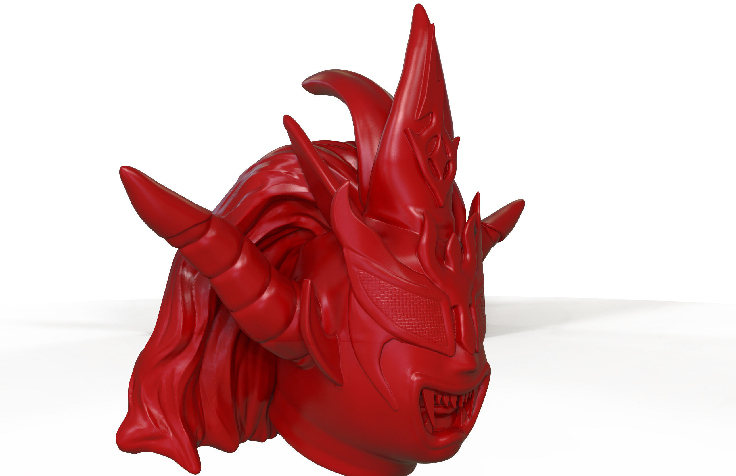 Red mask guy 3D printable portrait sculpture 3D model 3D printable ...