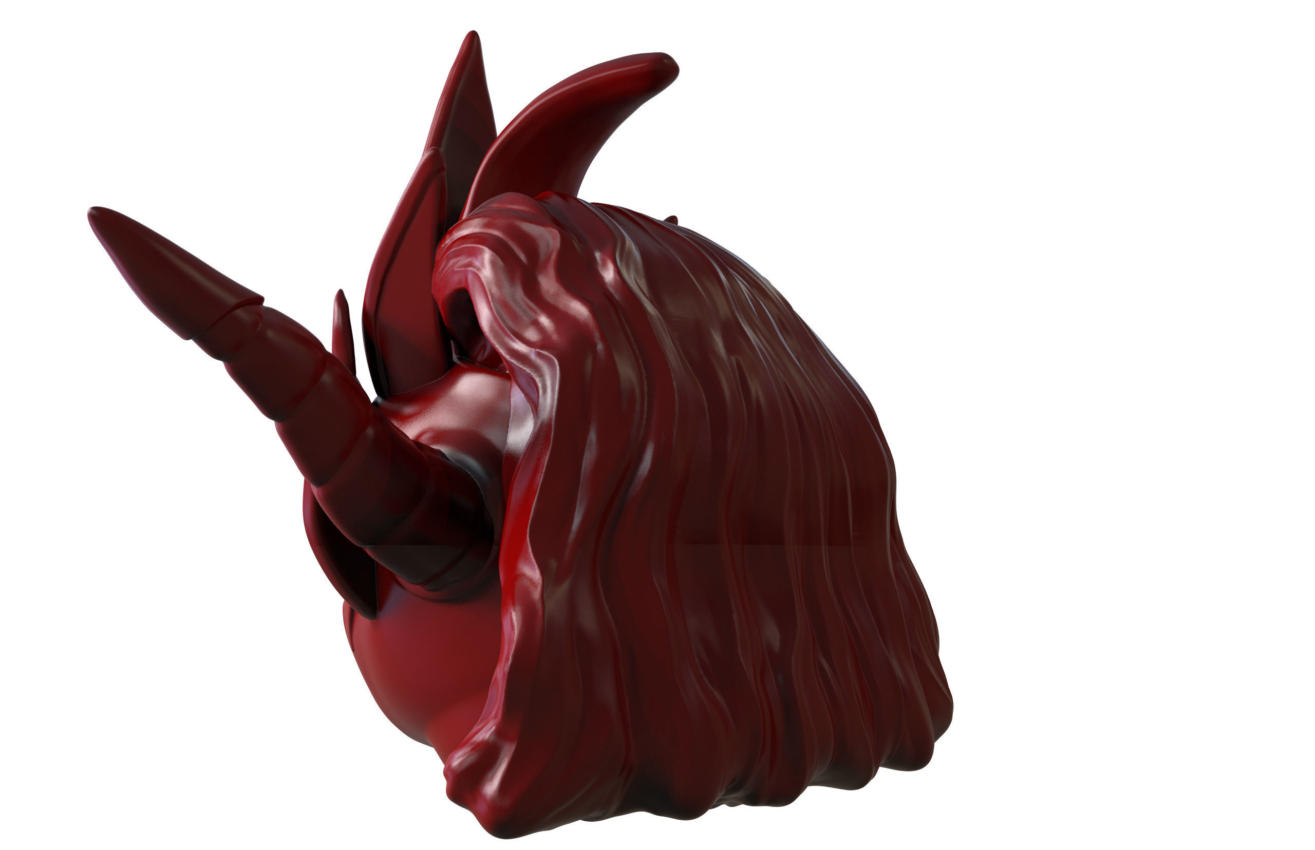 Red mask guy 3D printable portrait sculpture 3D model 3D printable ...