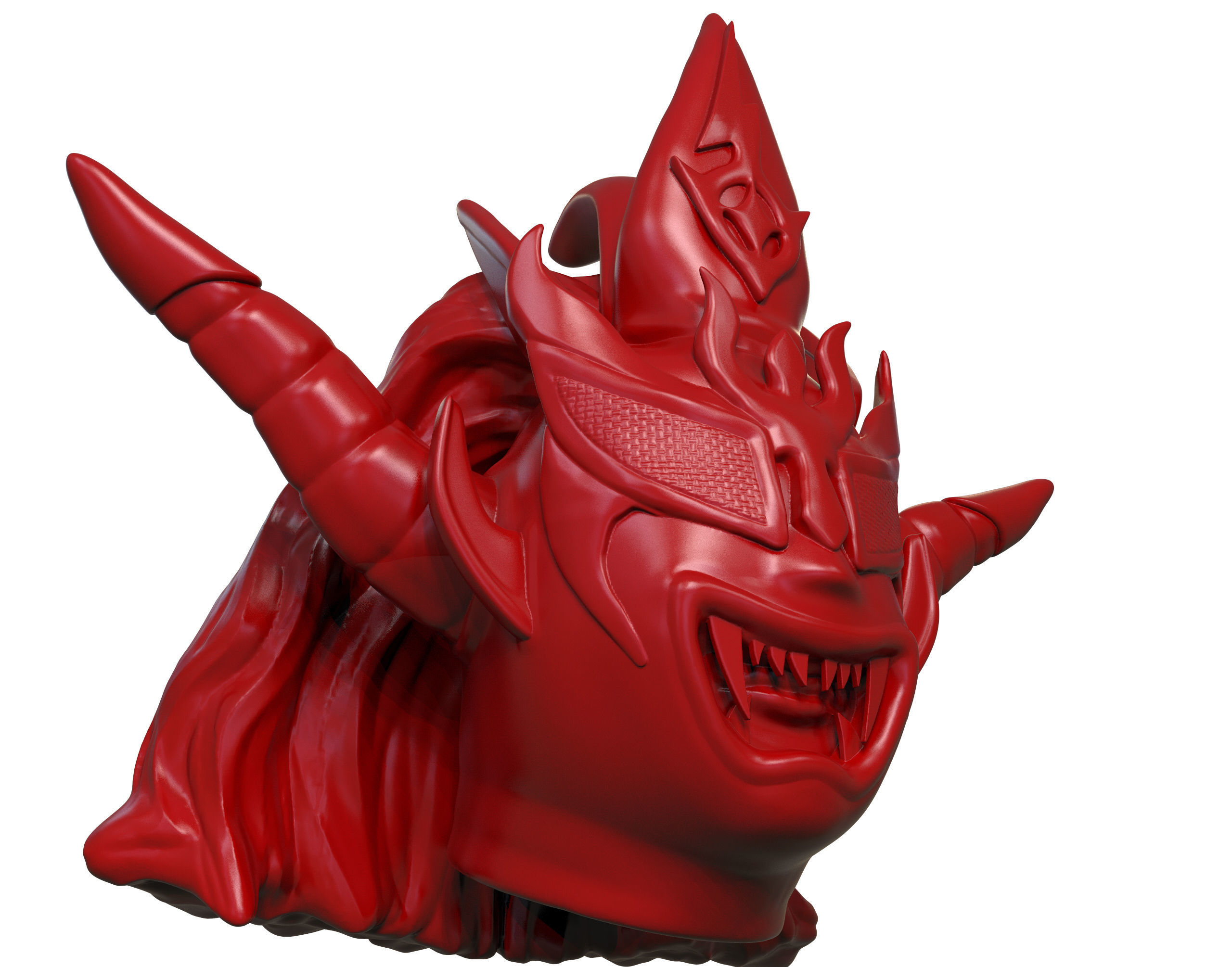 Red mask guy 3D printable portrait sculpture 3D model 3D printable ...