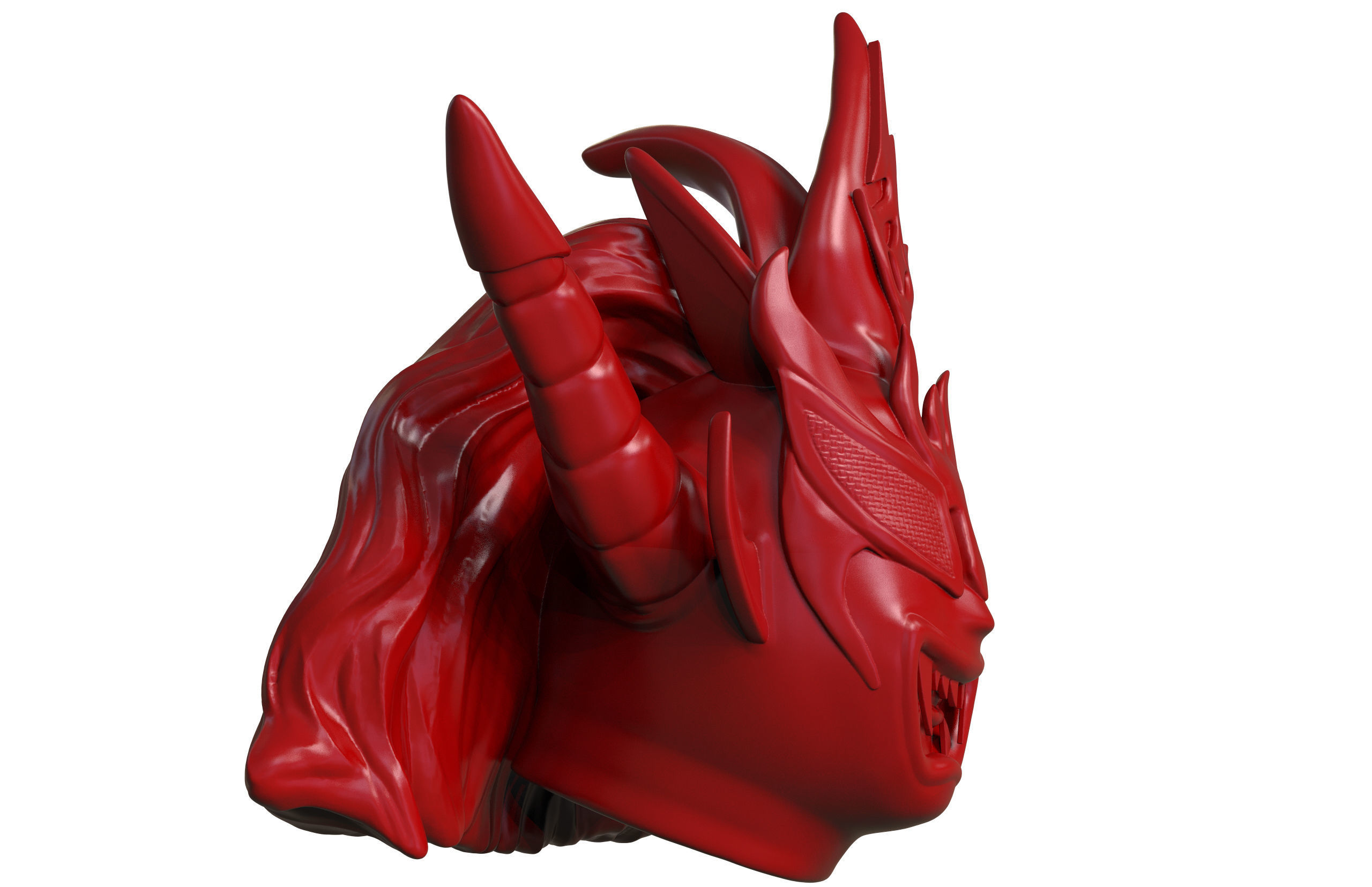 Red mask guy 3D printable portrait sculpture 3D model 3D printable ...